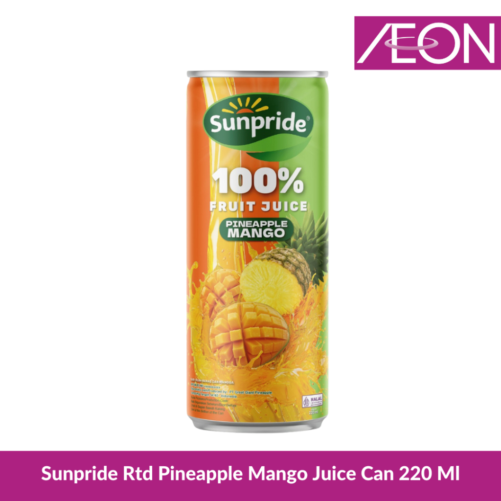 Jual Sunpride Rtd Pineapple Mango Juice Can 220 Ml | Shopee Indonesia