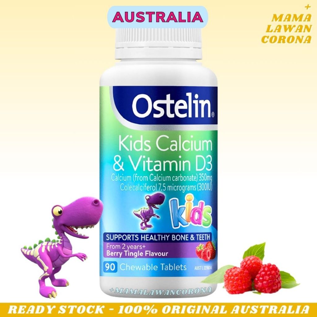 Jual OSTELIN Kids Calcium & Vitamin D3 90 Chewable Tablets AUSTRALIA ...