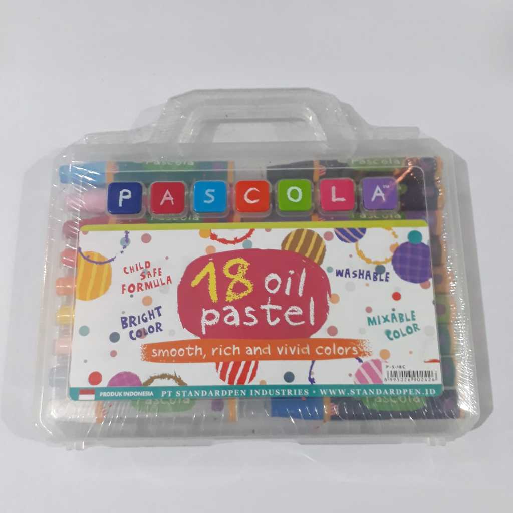 Jual CRAYON 18 WARNA PASCOLA | OIL PASTEL PASCOLA | Shopee Indonesia