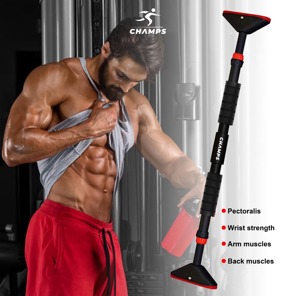 Jual CHAMPS Iron Gym Pull Up Bar | Latihan di Rumah Terbaik untuk ...