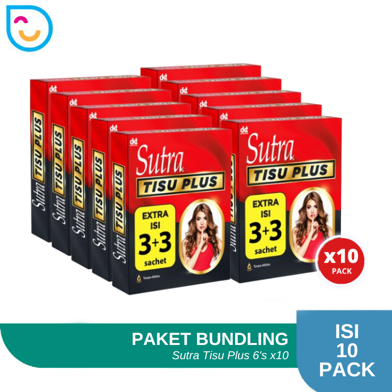 Jual Bundling x10 Pack Sutra Tisu Plus Isi 3 Sachet Tissue Magic Tahan ...