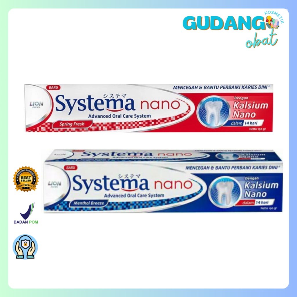 Jual Systema Nano Spring Fresh 190 Gr, Menthol Breeze 190 Gr, Sensitive ...