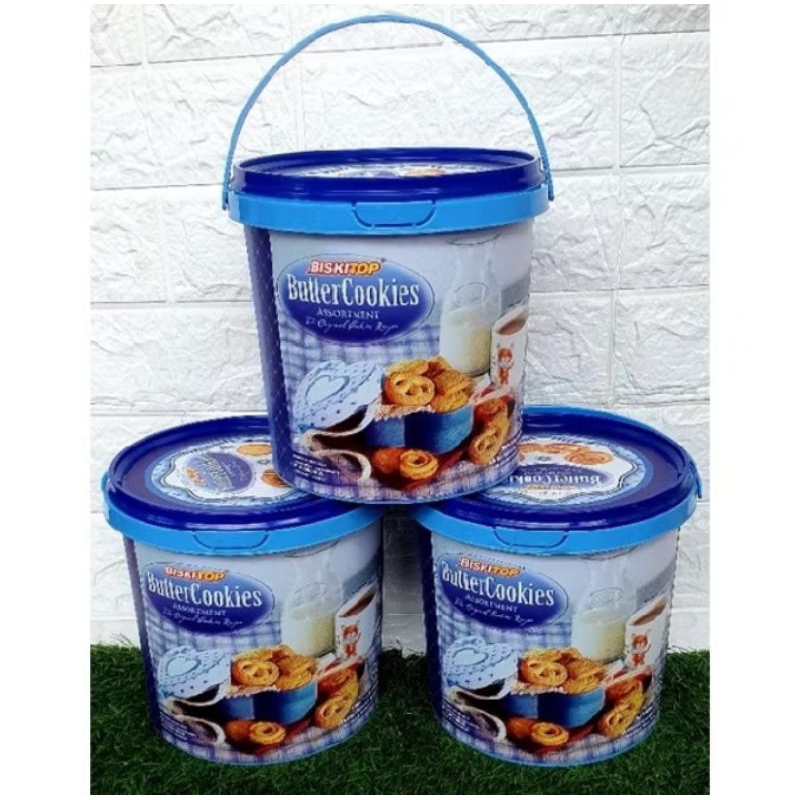 Jual SPESIAL RAMADHAN BISKITOP BUTTER COOKIES ASSORTED kemasan timba ...