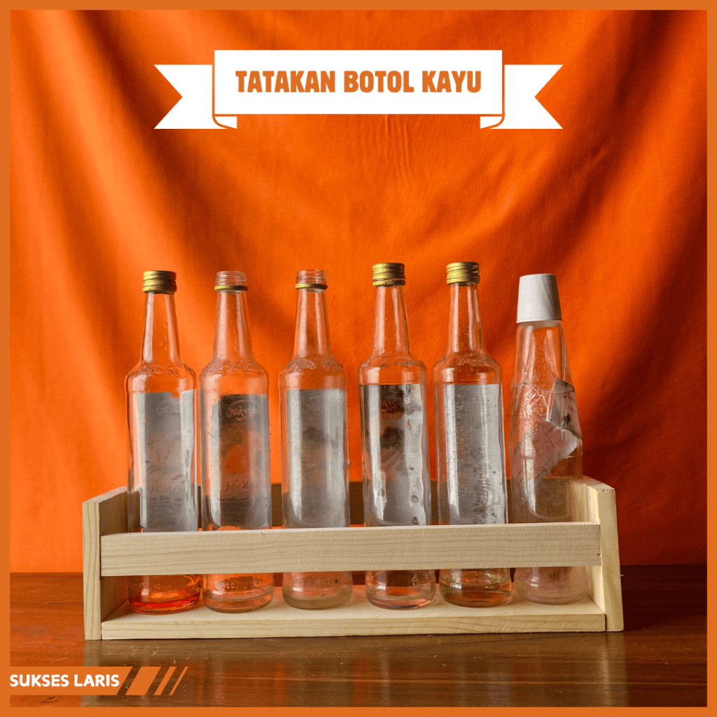 Jual RAK BOTOL SIRUP | TATAKAN BOTOL KECAP SAOS | RAK KAYU DAPUR ...