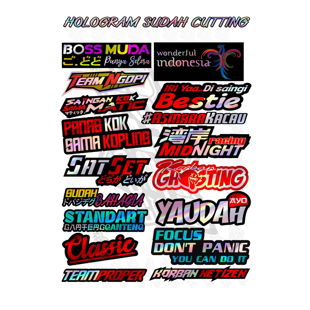 Jual Stiker Hologram, Stiker Motor Hologram, Stiker Hologram Motor ...