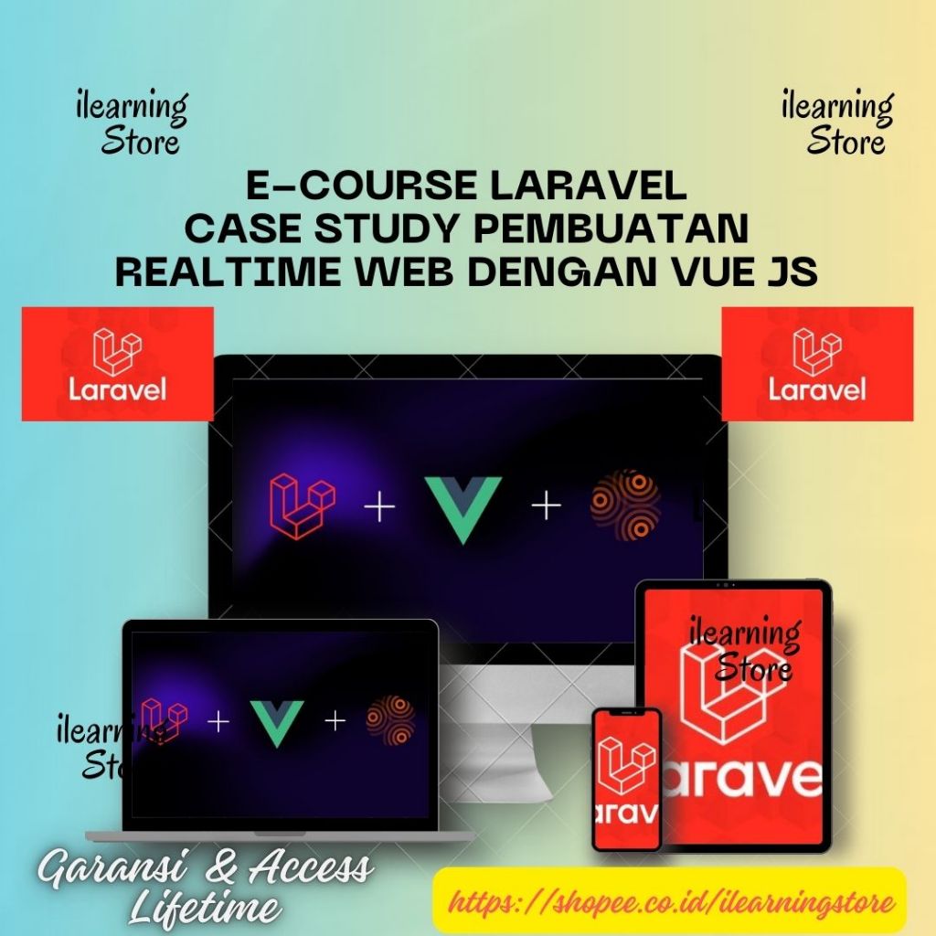Jual [EC109] E-Course Laravel 11 Case Study Membuat Aplikasi Realtime (Vue & Reverb) Bahasa ...
