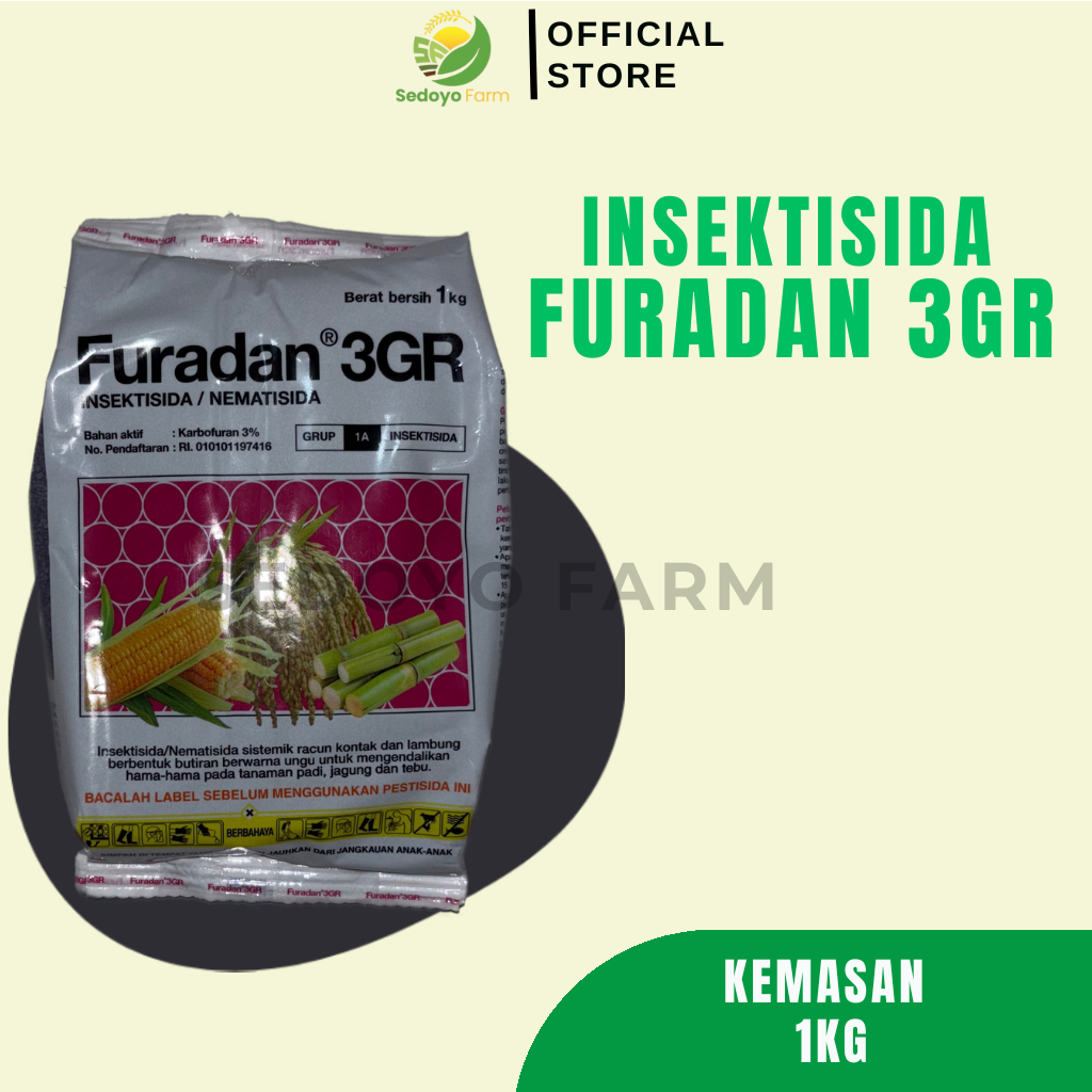 Jual FURADAN 3GR Insektisida Nematisida Obat Pengendali Hama Pada ...