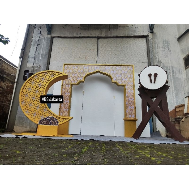 Jual BACKDROP TULISAN EMAD RAMADAN KAREEM 3D STANDING UNTA POHON KURMA ...