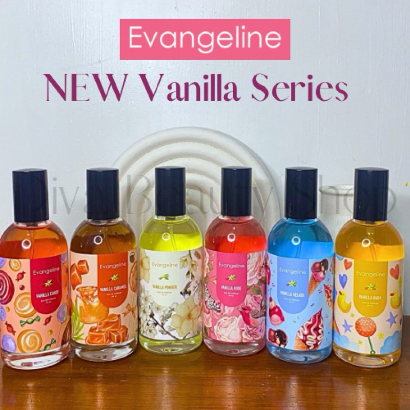 Jual NEW EVANGELINE Vanilla Series Limited Edition 50ml Vanilla Rose/ Vanilla Gelato/ Vanilla ...