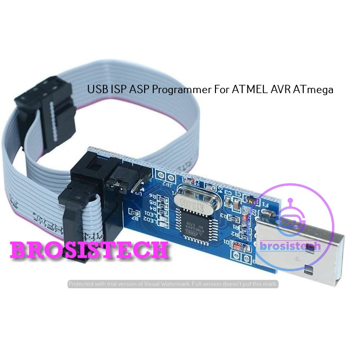 Jual Usb Isp Asp Programmer For Atmel Avr Atmega Downloader Arduino 4281