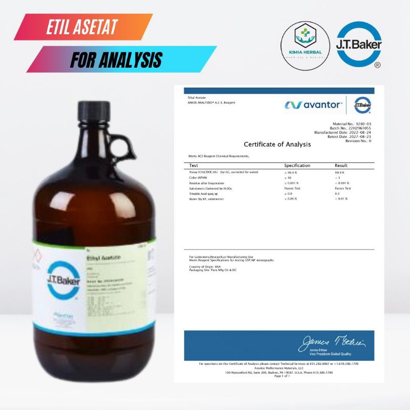 Jual Etil Asetat For Analysis (50 mL) | Shopee Indonesia