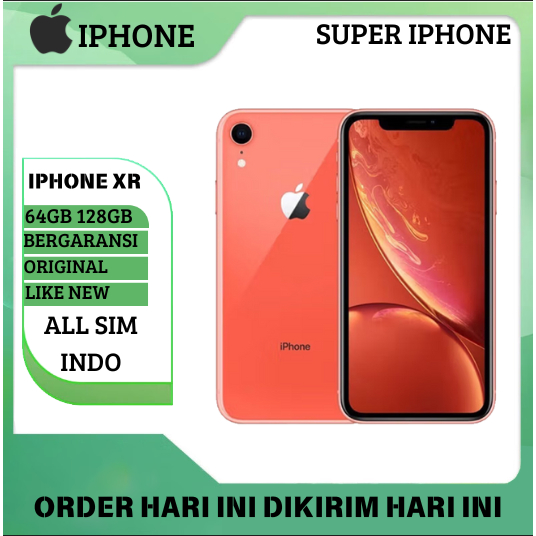 Jual iP XR 64GB/128GB/256GB/BERGARANSI FULLSET ORIGINAL/SECOND LIKE NEW | Shopee Indonesia