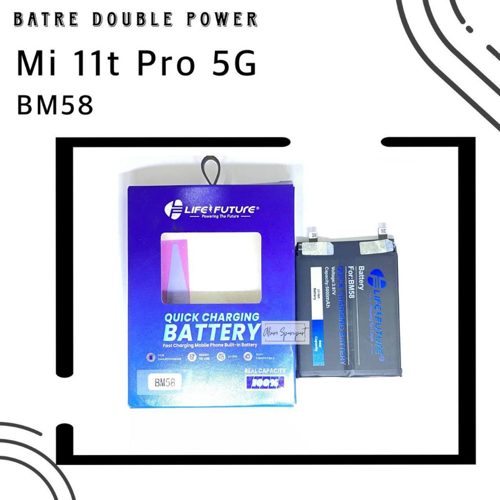 Jual BATRE LF BM58 XIAOMI MI 11T PRO 5G - BATTERY DOUBLE POWER LIFE ...