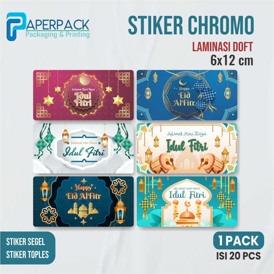 Jual Sticker Label Idul Fitri Sticker Ramadan Toples Kue Kering Kado ...