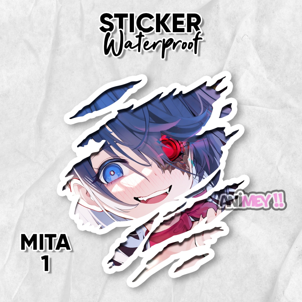 Jual Stiker Scratch Mita Game Miside / Sticker Anime Waterproof ...