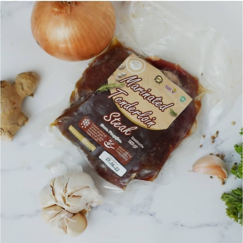 Jual Marinated Tenderloin Steak 250gr - Grass Fed / Organik / Sapi ...