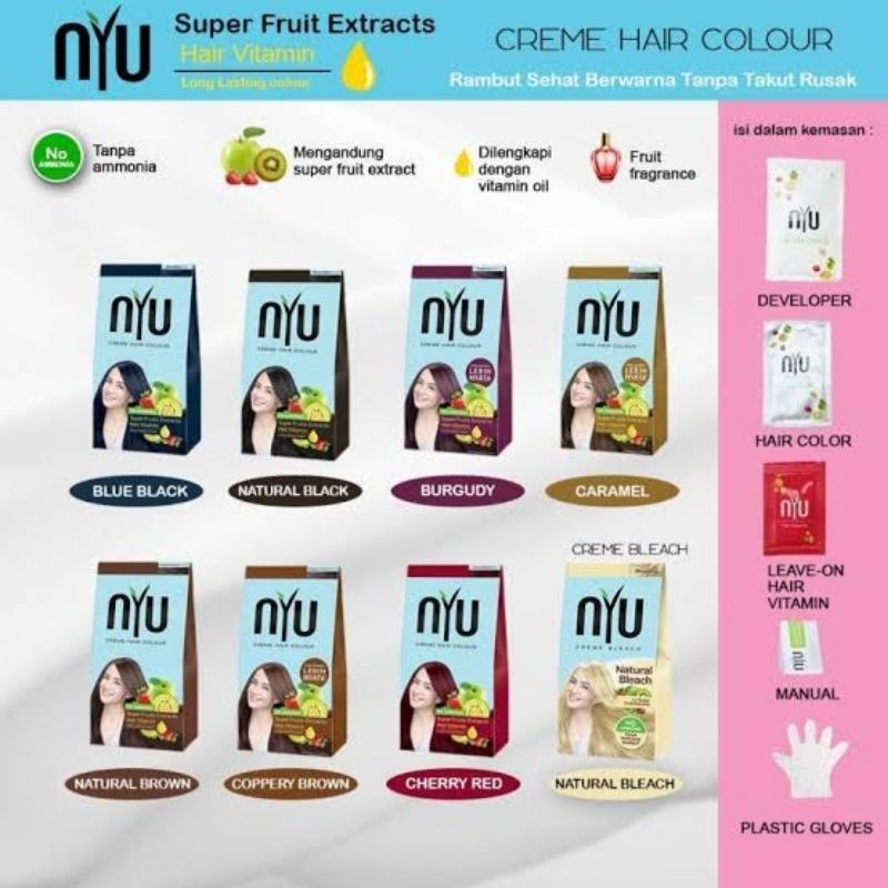 Jual NYU HAIR COLOR ALL VARIAN | Shopee Indonesia