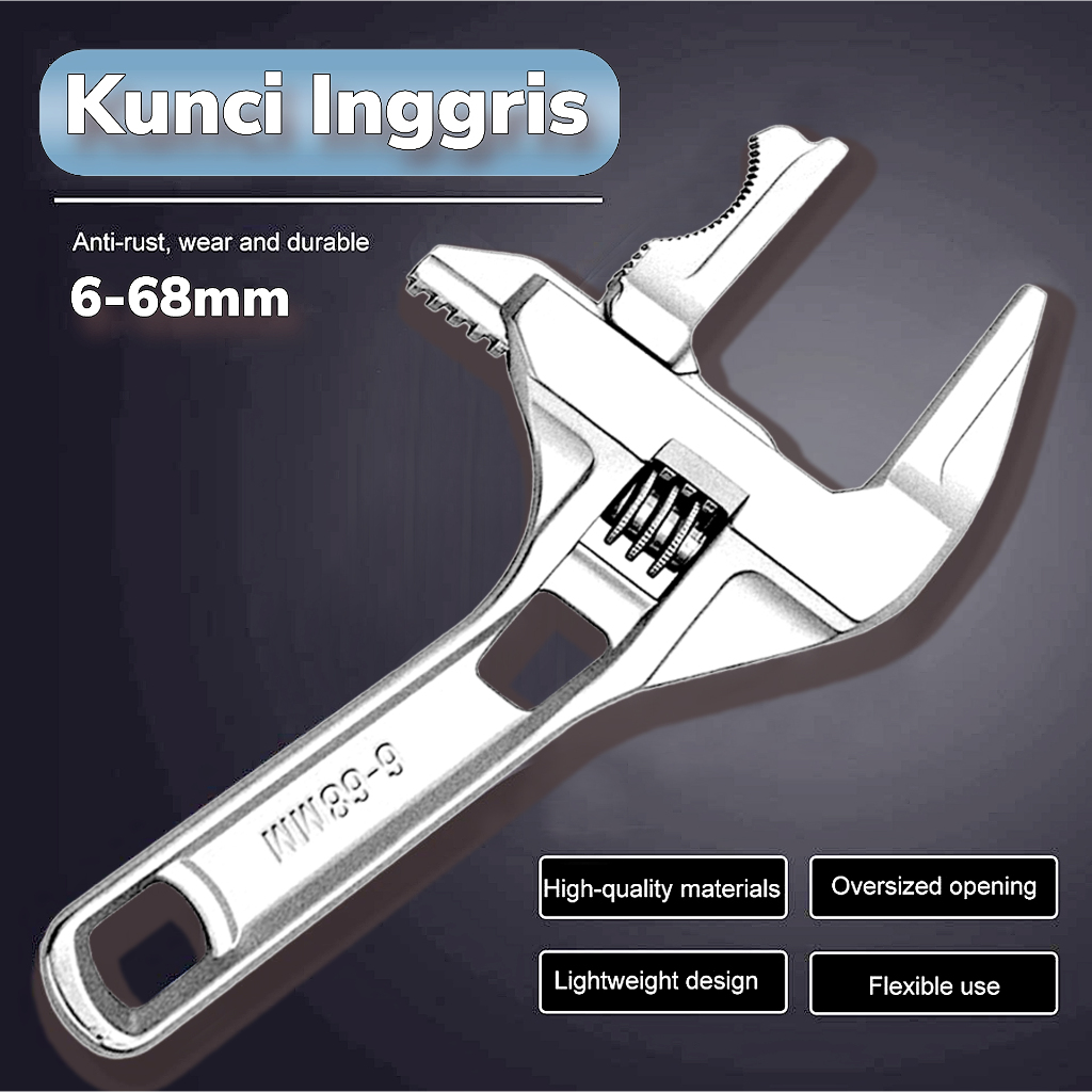 Jual Kunci Inggris Pipa Pas Universal Serbaguna Multifungsi Gerigi 6-68 ...