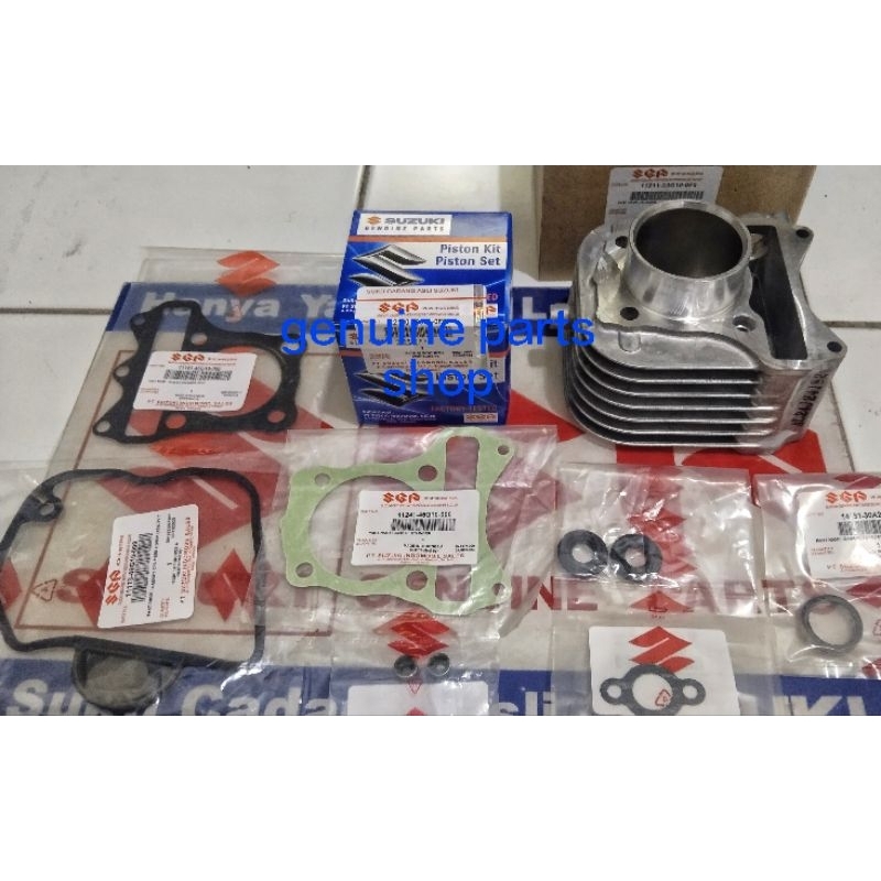 Jual Silinder blok + Piston Kit + Paking top set Suzuki Spin, Skywave, Hayate, Skydrive Original ...