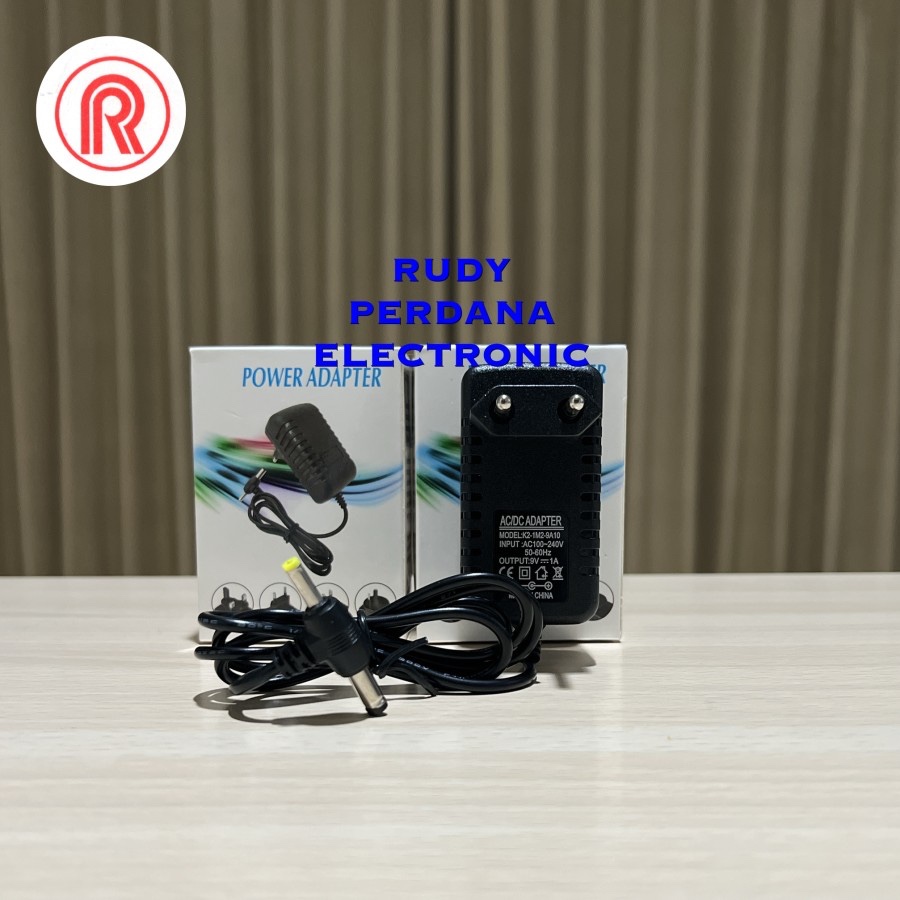 Jual ADAPTOR 9V 1A 9 VOLT 1 AMPERE MURNI DOUBLE DUAL JACK DC | Shopee ...