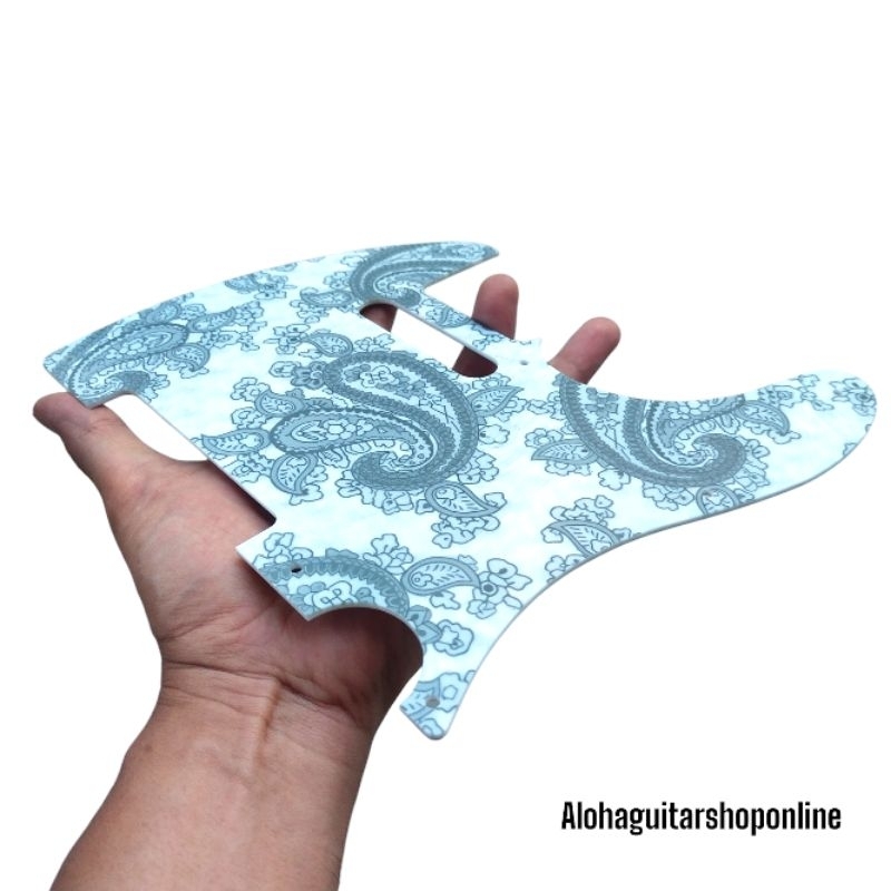 Jual Custom Graphic Pickguard Telecaster 8 Hole Screw Otentik Paisley ...