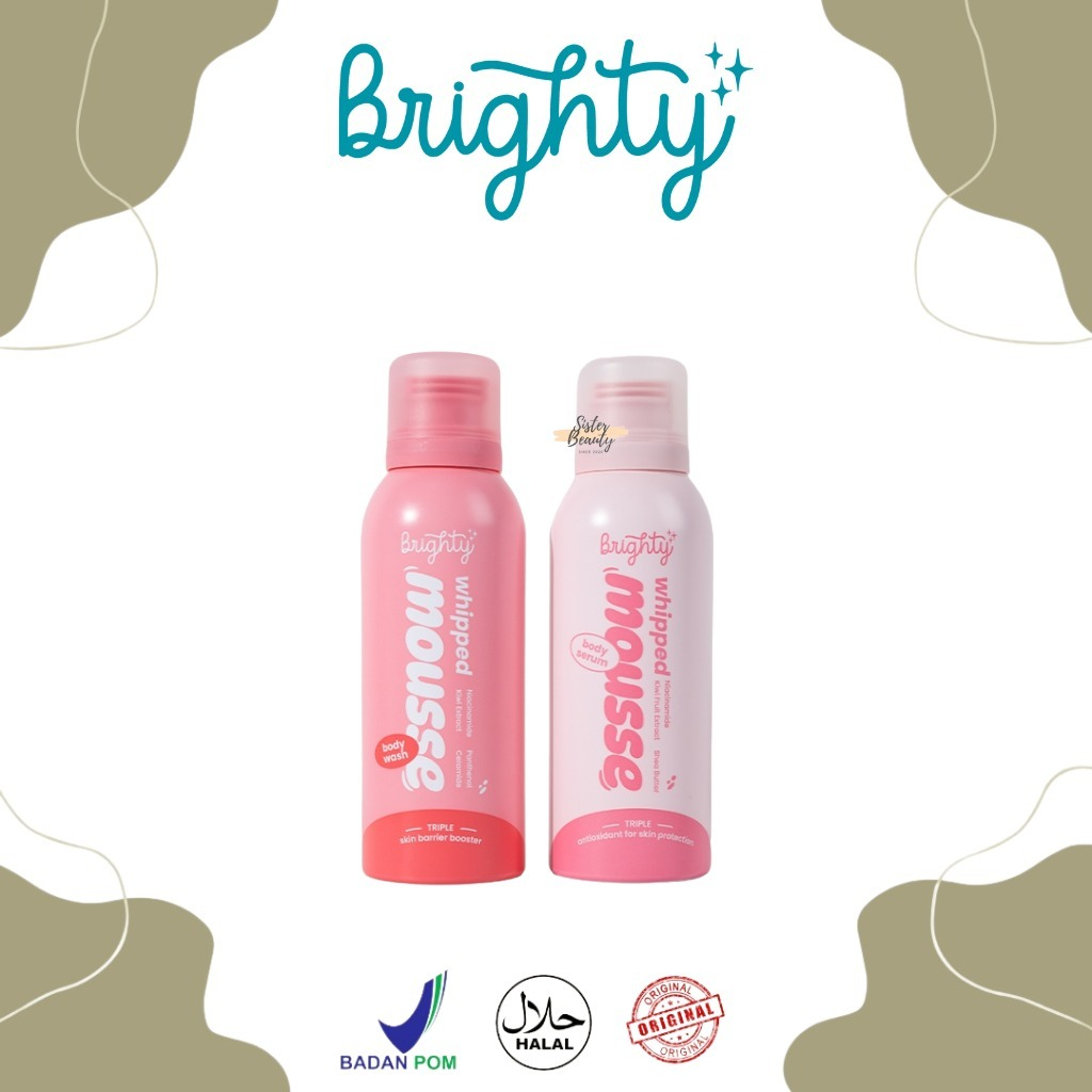 Jual SisterBeauty - Brighty Whipped Mousse Body Wash | Body Serum 150ml ...