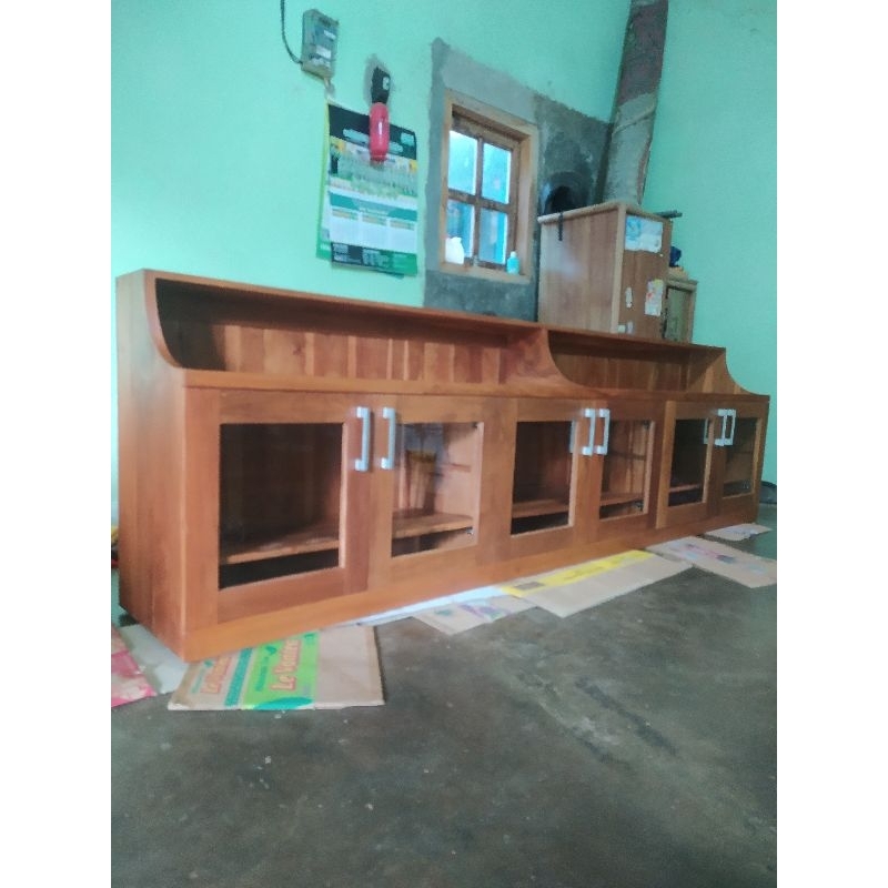 Jual kitchen set kayu jati ukuran 2,5 meter | Shopee Indonesia
