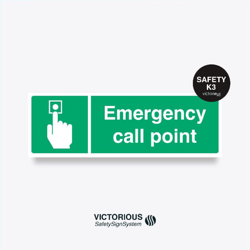 Jual Sticker Safety K3 Emergency Call Point | Shopee Indonesia