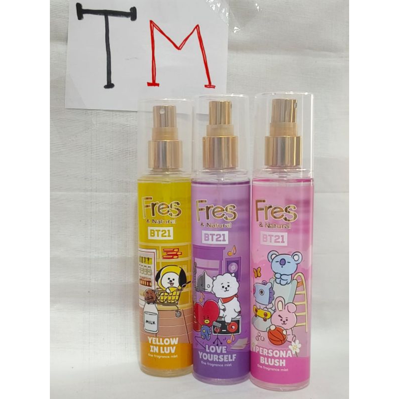 Jual Parfum Fresh & Natural Body Mist Spray Cologne BT21/BTS 100 ML ...