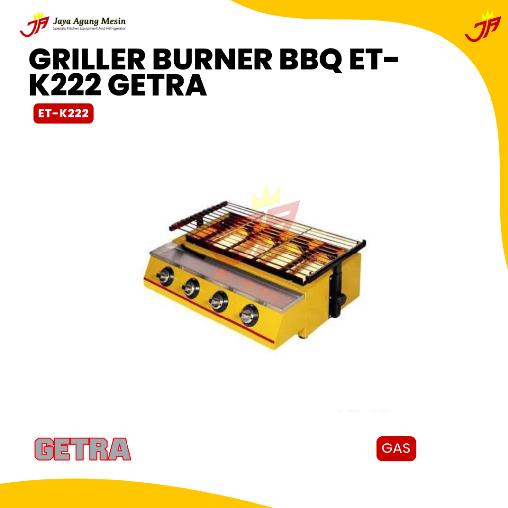 Jual GETRA Griller Burner BBQ ET-K222 Getra/Panggangan 4Burner ET K222 ...