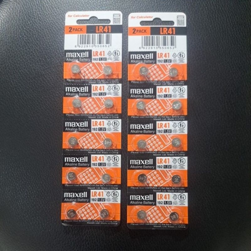 Jual baterai maxell lr41 ag3 1.55volt original (10pcs) | Shopee Indonesia