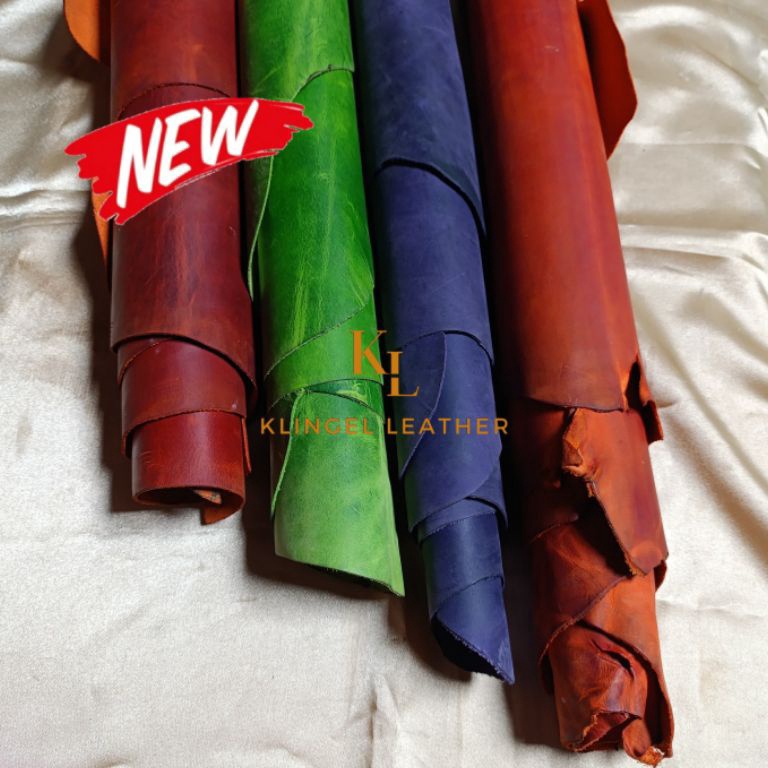 Jual KODE O6Q Kulit sapi lembaran leather feet jenis crazy horse hotwax ...