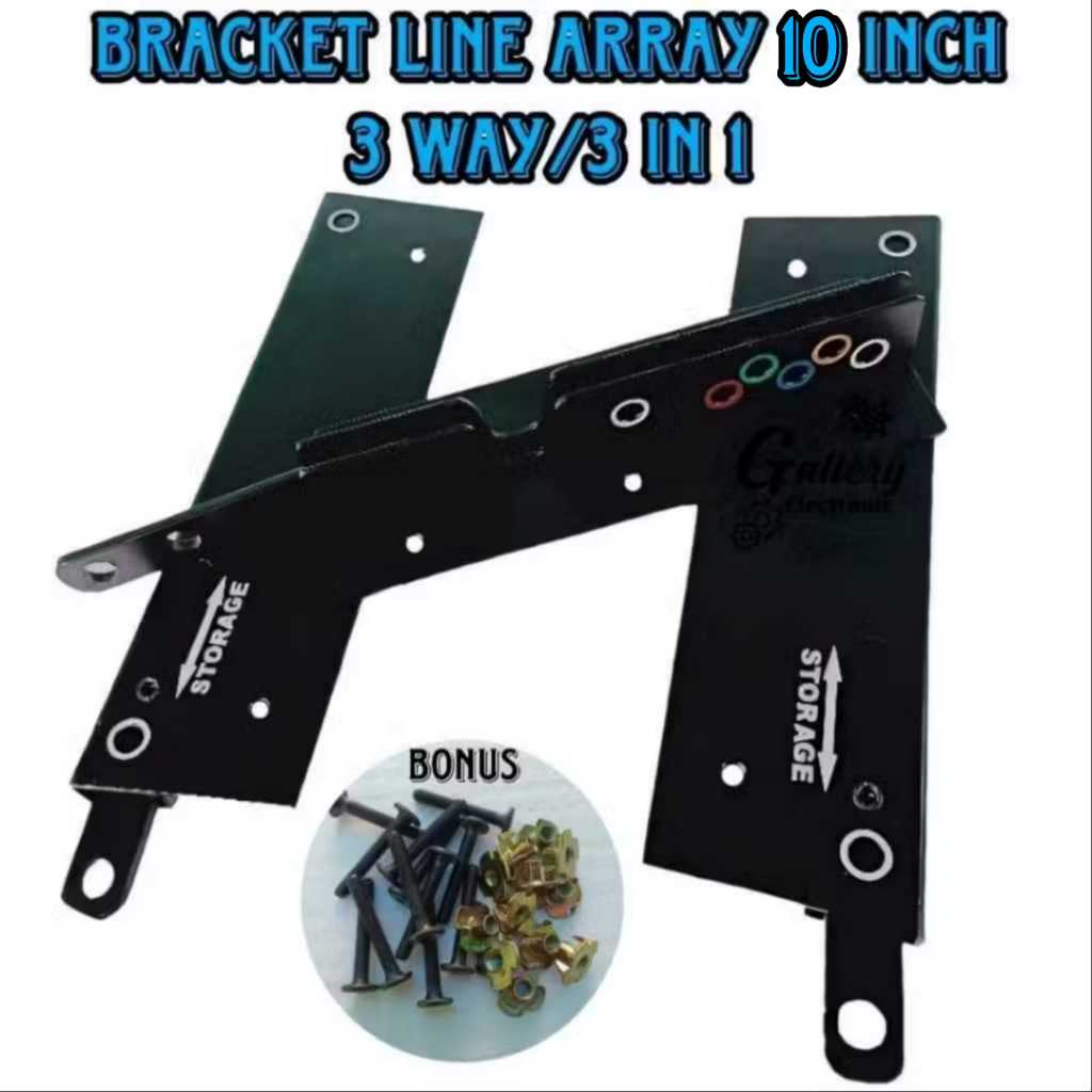 Jual Bracket Line Array 3WAY / 3 in 1 Ukuran Box Speaker 10 inch ...