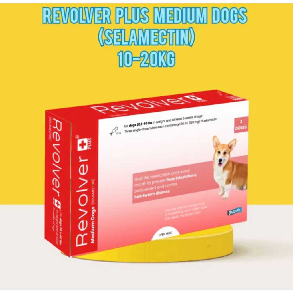 Jual Obat Tetes Kutu Revolver Plus Medium Dog 1Box ( 3 Tube ) / Berat ...