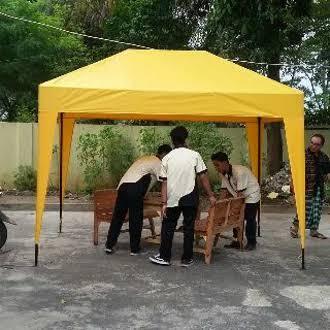 Jual Atap Terpal Kain Tenda Model Piramid 2x3 Bahan Tebel | Shopee ...