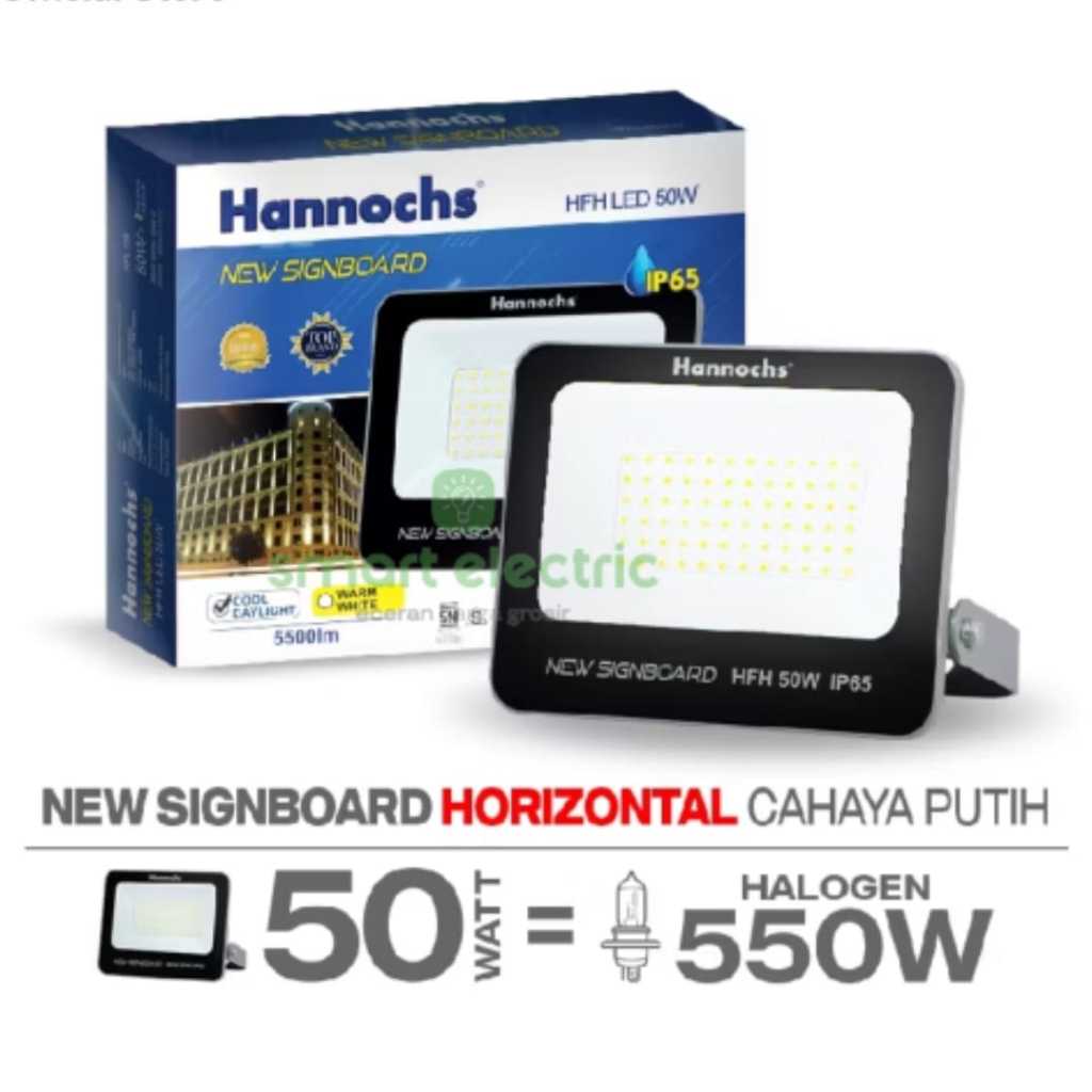 Jual Hannochs New Signboard HFH 50W Lampu Sorot LED Flood Light ...