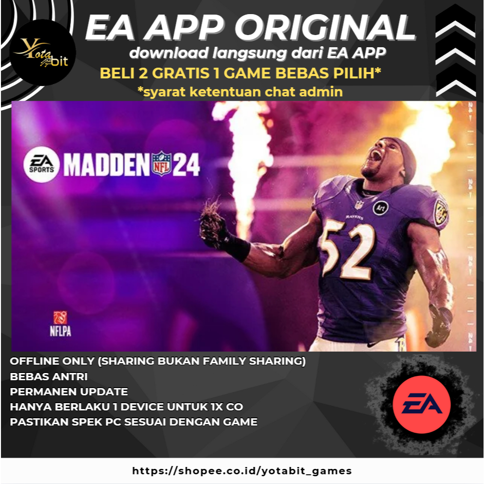 Jual Madden NFL 24 PC Game Sharing Original Offline | Shopee Indonesia