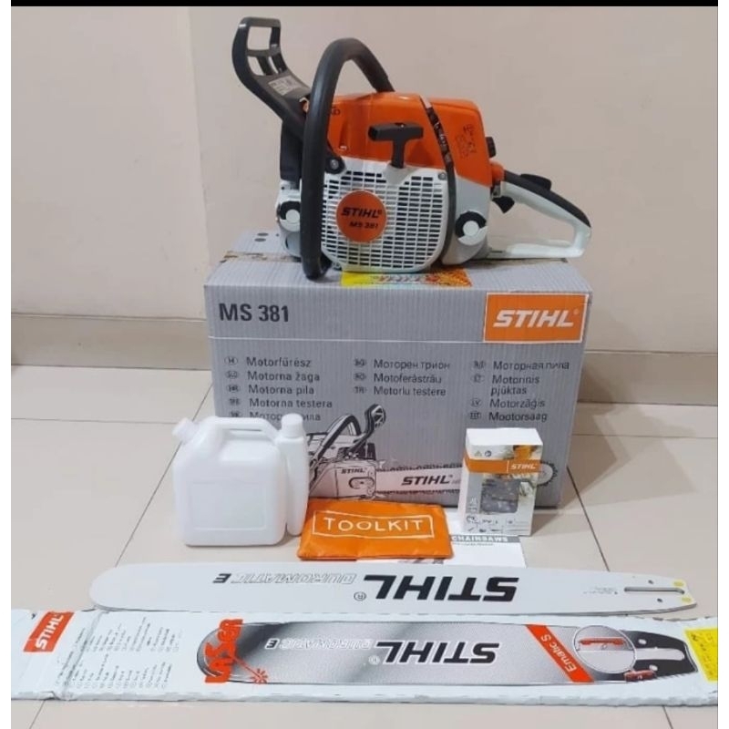 Jual COD Mesin Gergaji Kayu Mesin Senso STIHL MS-381 BAR 25"Inchi Lengkap | Shopee Indonesia