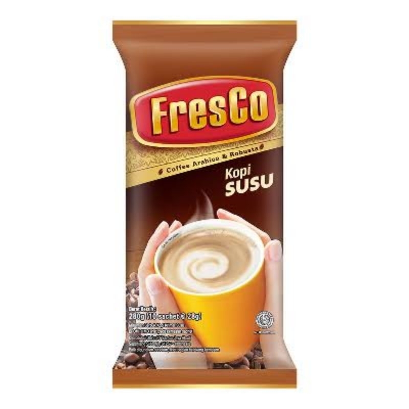 Jual FRESCO KOPI SUSU 10 X 28GR | Shopee Indonesia