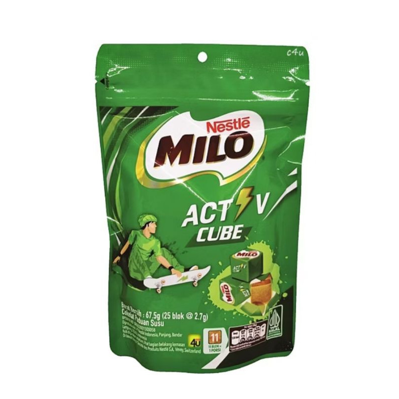 Jual Nestle Milo Active cube isi 25 blok@2,7gram | Shopee Indonesia