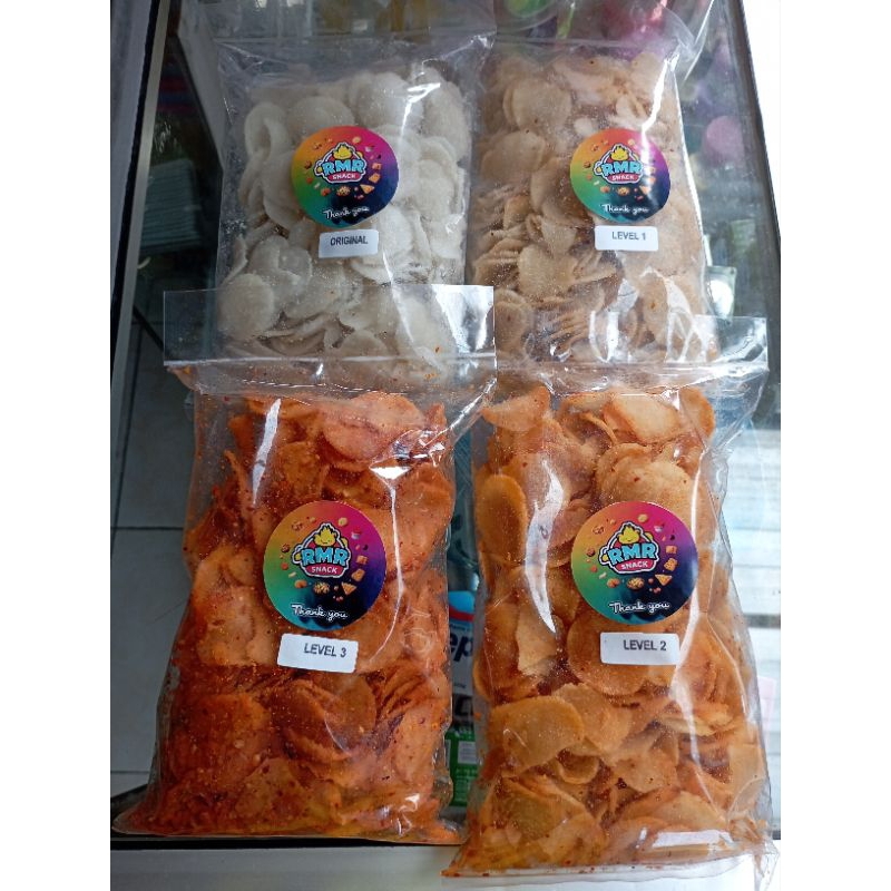 Jual Moring khas bandung/keripik moring/cimol kering , Renyah pedas dan ...