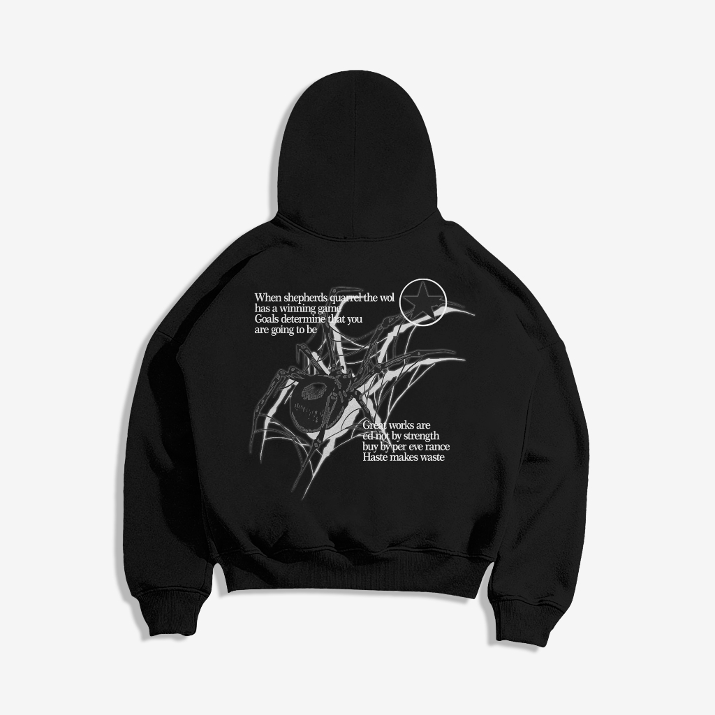 Jual OKEIMA - Hoodie Boxy Oversize Stellar Spider - XXL ( Pria & Wanita ...