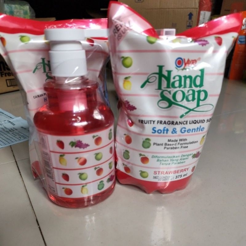 Jual YURI HAND SOAP PUMP 410ML+375ML(refill) | Shopee Indonesia