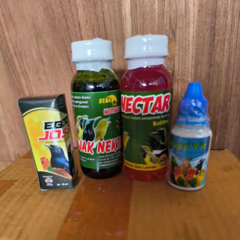 Jual Rudjak Nektar Plus Nektar Topvit VIT plus Ebod Joss Ebod Vit Suplemen pakan burung kolibri ...