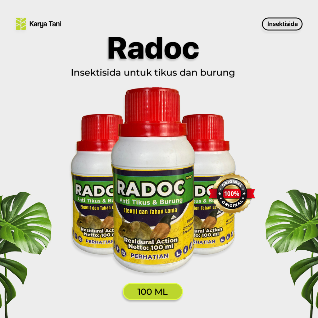 Jual INSEKTISIDA RADOC 500EC 100 ML INSEKTISIDA PENGUSIR HAMA TKUS DAN ...