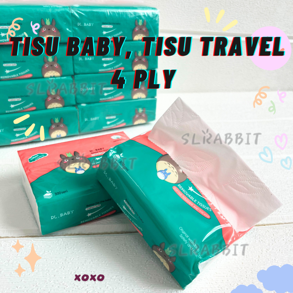 Jual [SL RABBIT] Tissue Tisu 4 ply 300 sheets tebal soft halus murah ...
