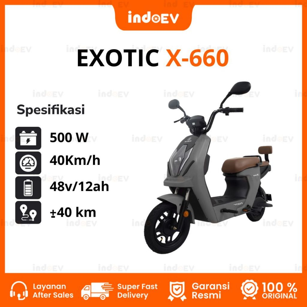 Jual EXOTIC Sepeda Listrik X-660 48V12Ah 500 Watt | Shopee Indonesia