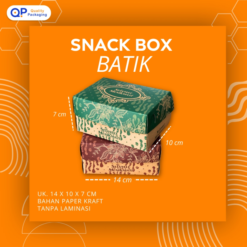 Jual SNACK BOX BATIK | DUS SNACK KUE MAKANAN MOTIF BATIK | BOX SNACK ...