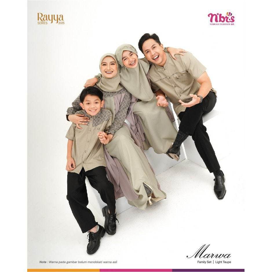Jual NIBRAS MARWA - [LIGHT TAUPE] COUPLE 2025 TERBARU AGEN BUSANA MUSLIM | Shopee Indonesia