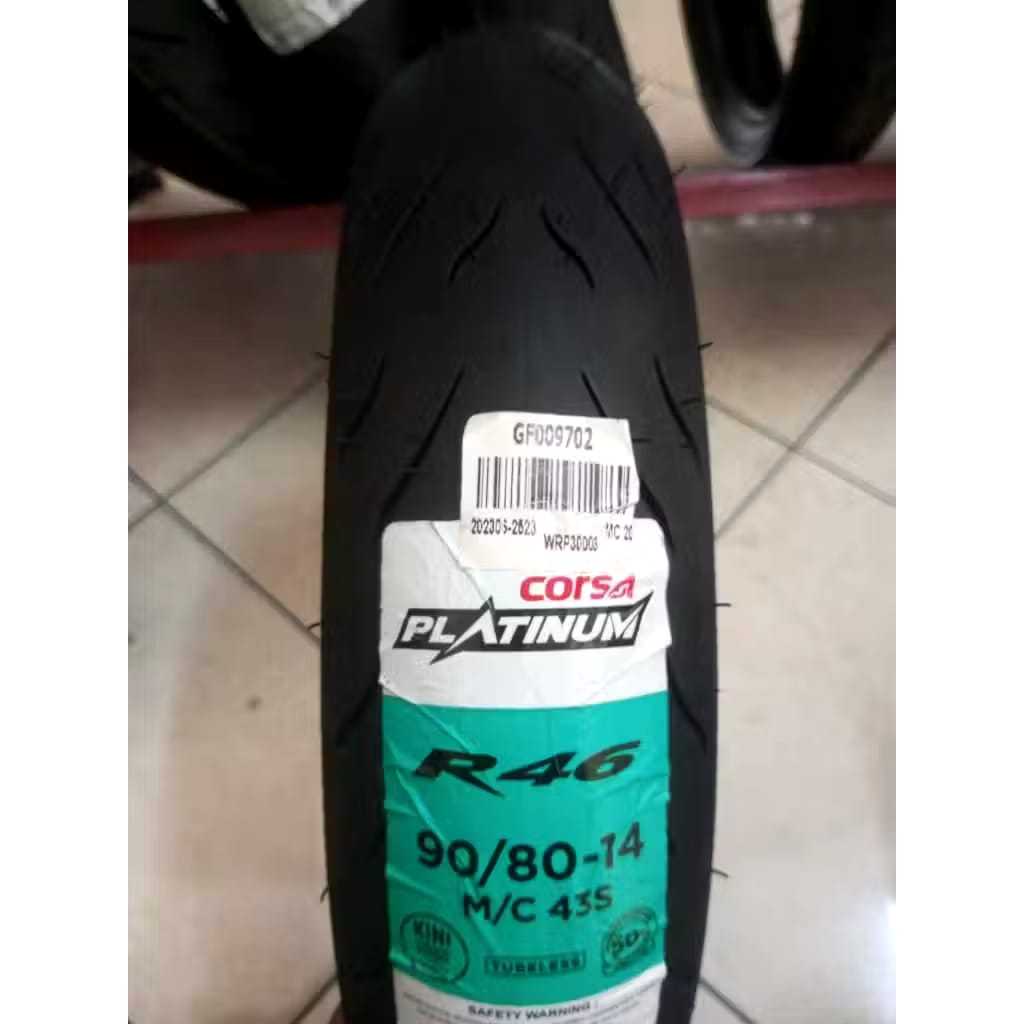 Jual Ban Corsa Platinum 90/80-14 R46 Tubeless Soft Compound Produksi ...